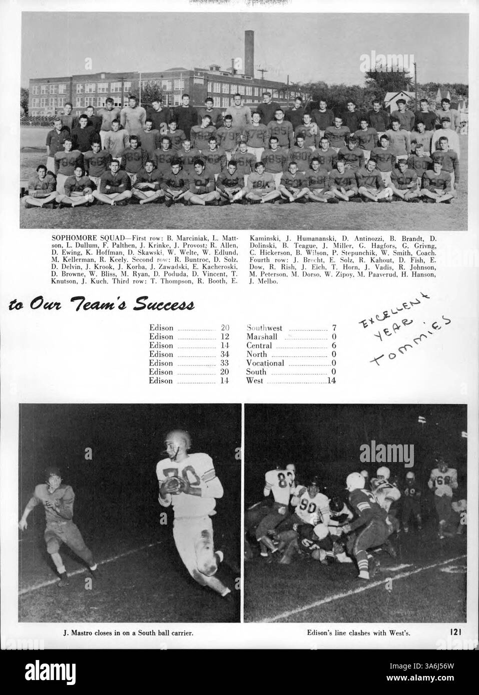 The 1957 Edison High School yearbook, Wizard 57, captures the school's ...