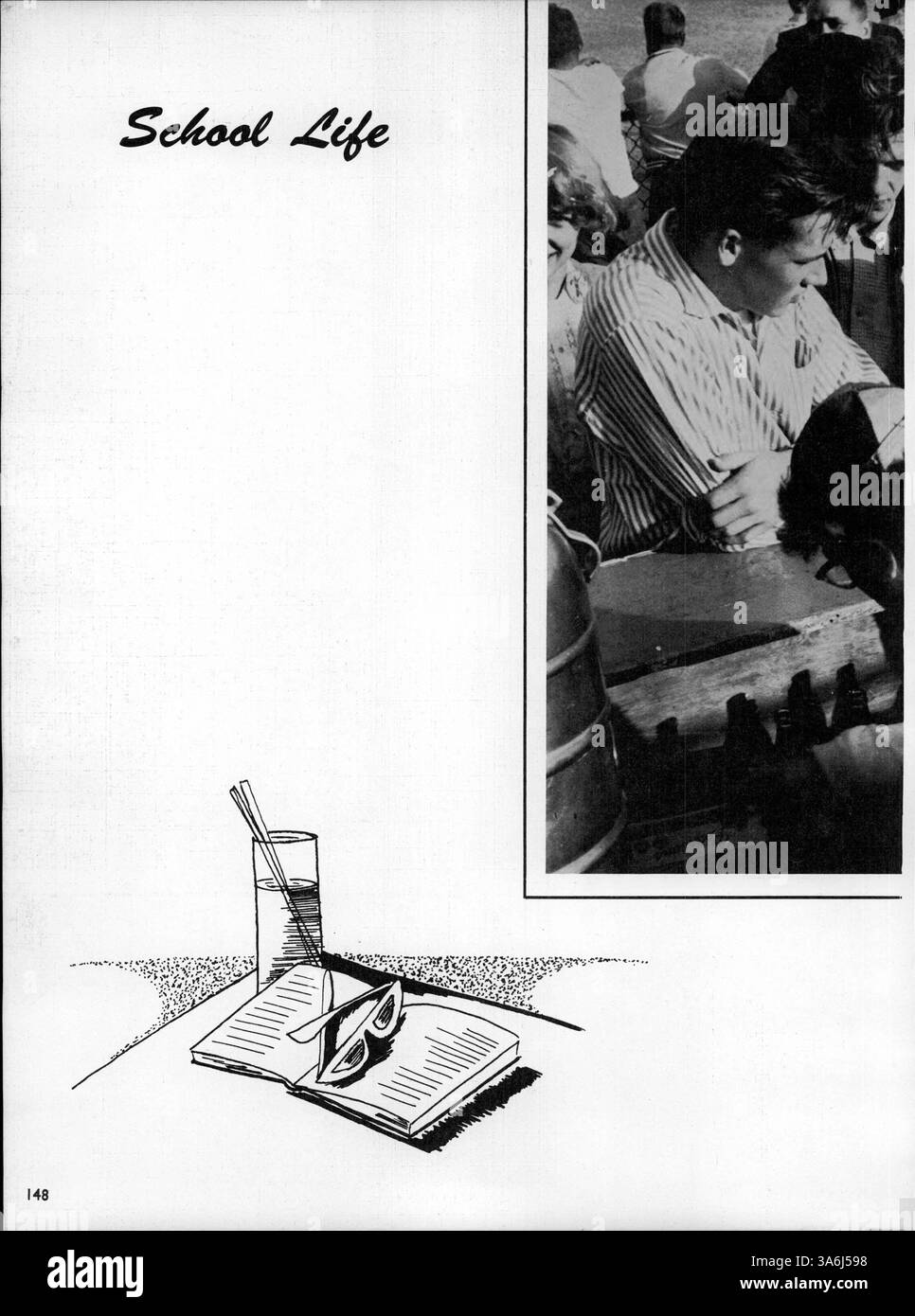 Preserves key moments of the 1956 1957 school year hi-res stock ...