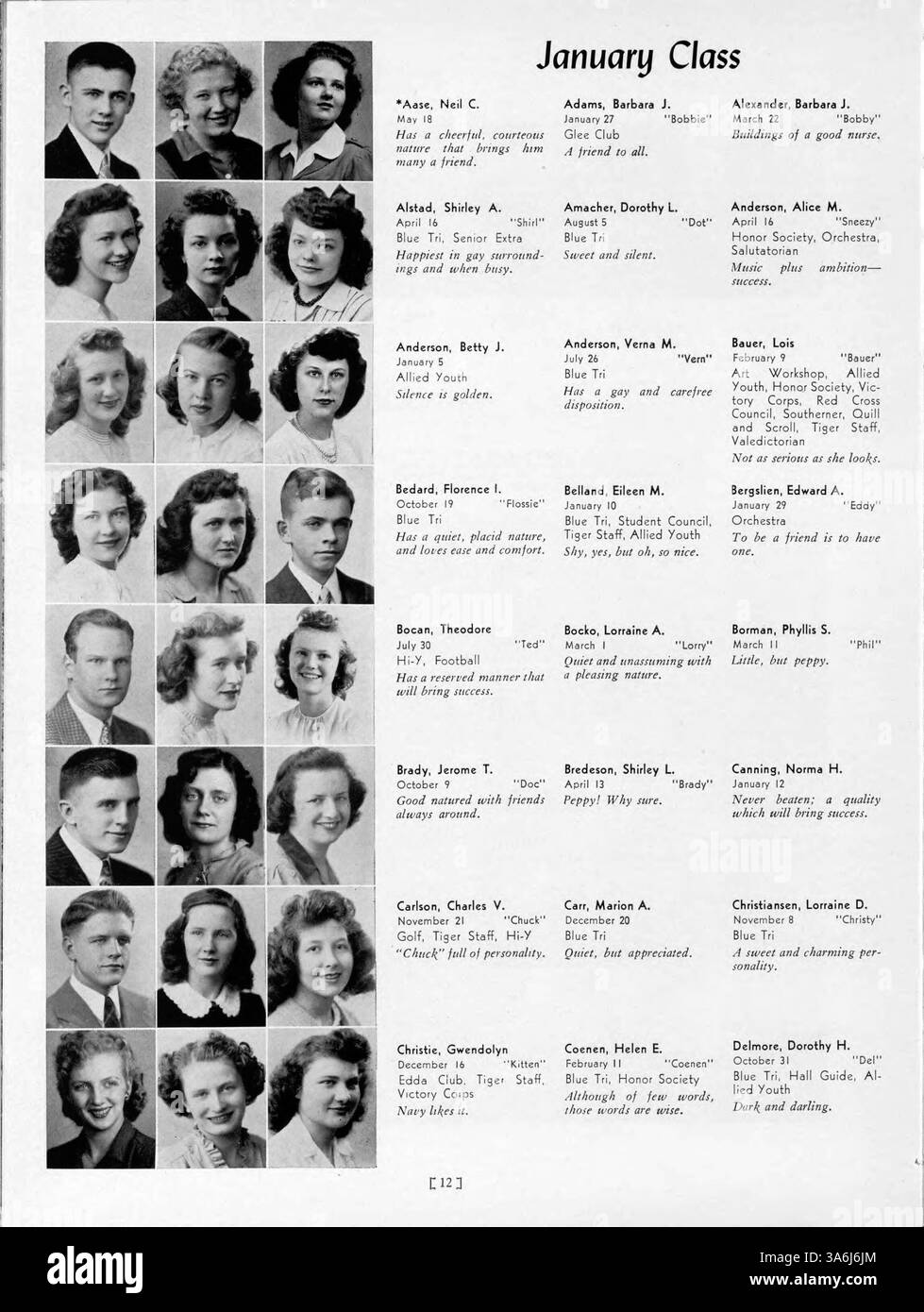 The 1944 South High Yearbook, 'Tiger,' showcases student achievements ...