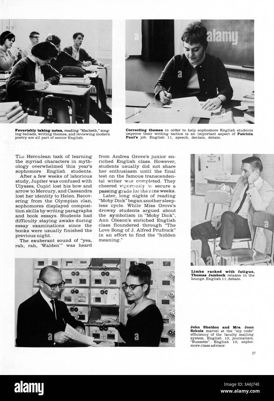 The Whigrean yearbook for Edina-Morningside High School, 1965, showcases a variety of student ...