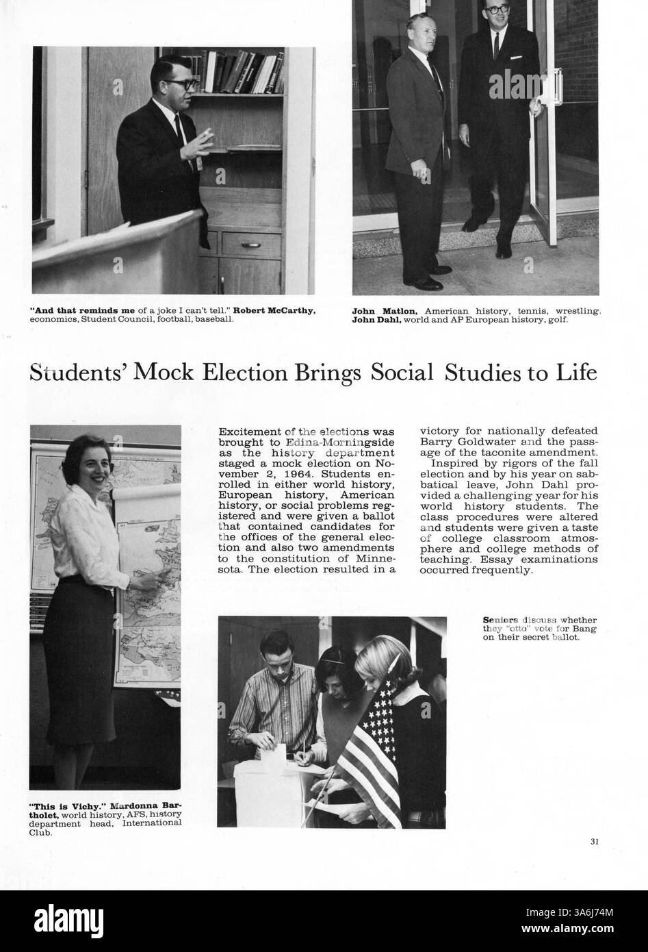 The Whigrean 1965 yearbook of Edina-Morningside High School highlights key moments from the 1964 ...