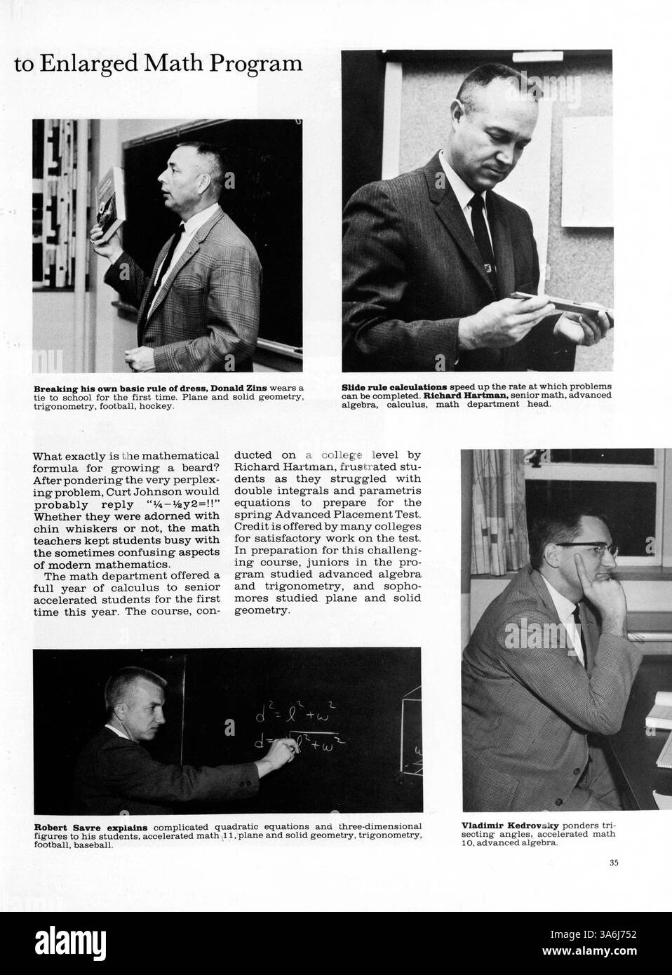 Yearbook from edina morningside high school documents the students hi-res stock photography and ...