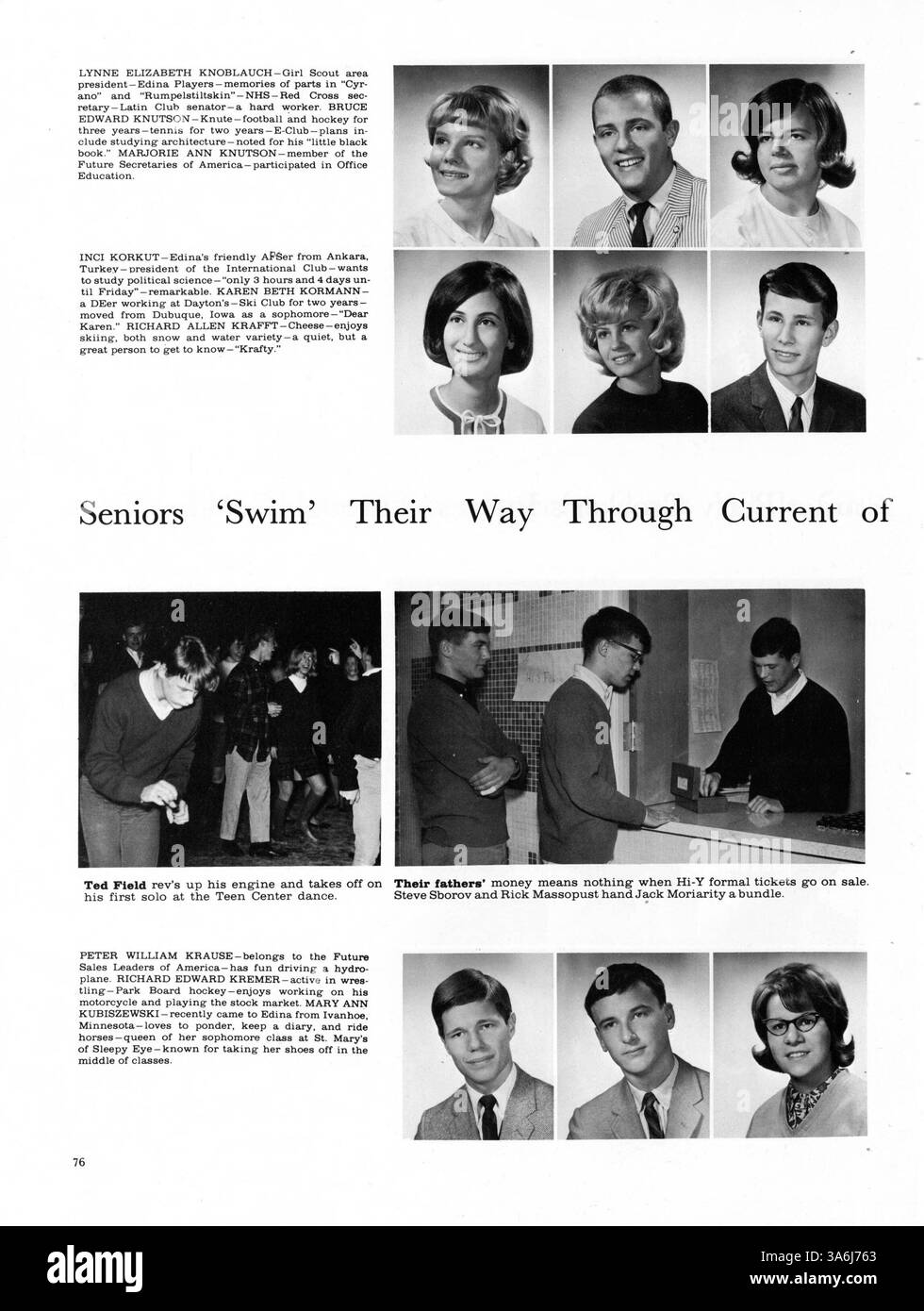 The 1965 Whigrean yearbook highlights the events and accomplishments of Edina-Morningside High ...