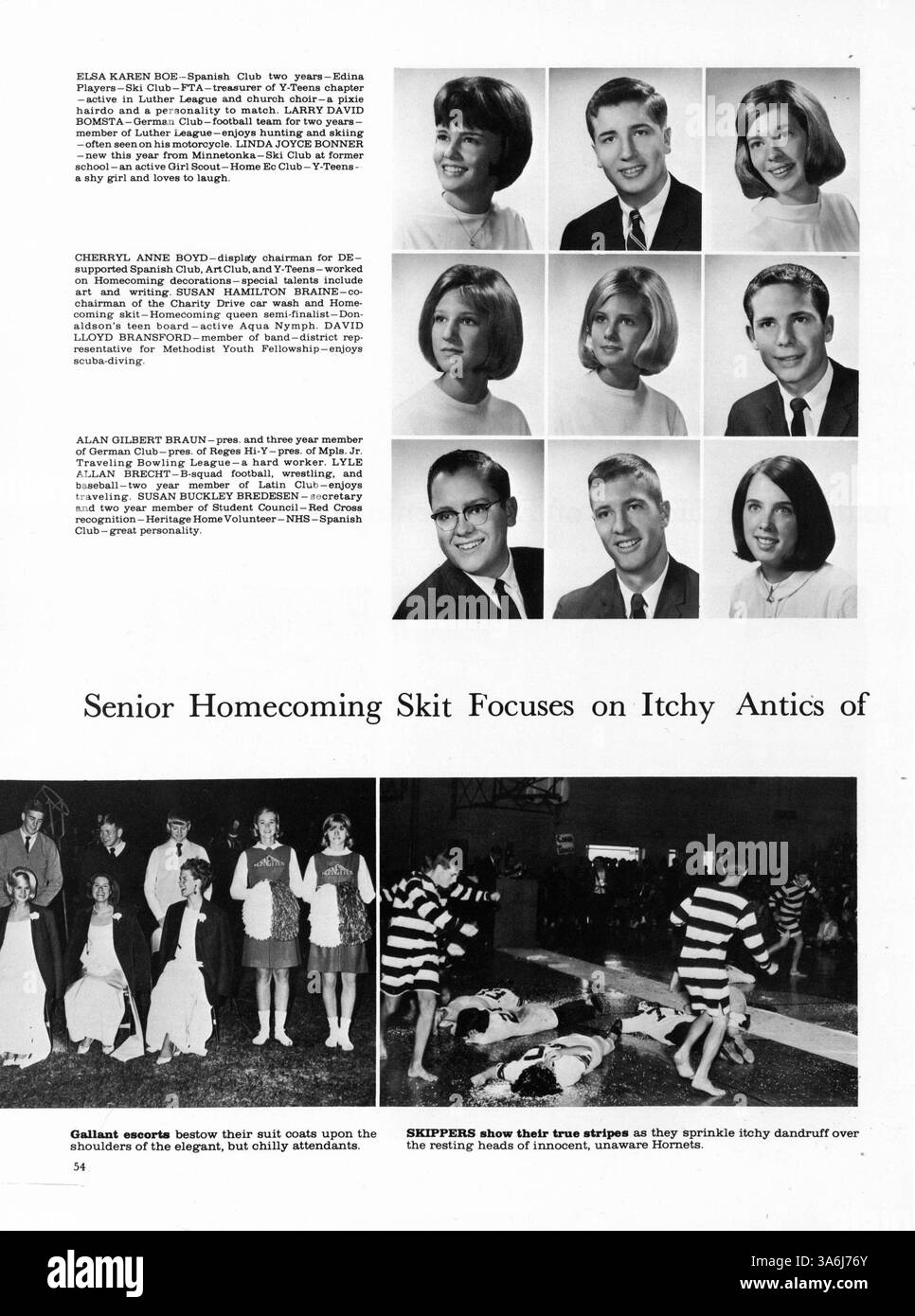 The 1965 Whigrean yearbook from Edina-Morningside High School captures moments of student life ...