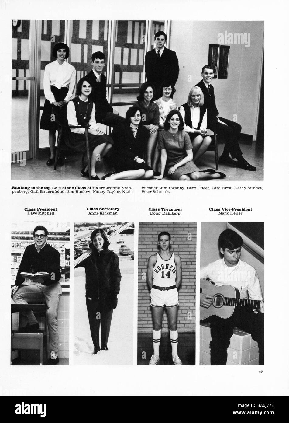 The Whigrean 1965 yearbook from Edina-Morningside High School highlights students, teachers ...