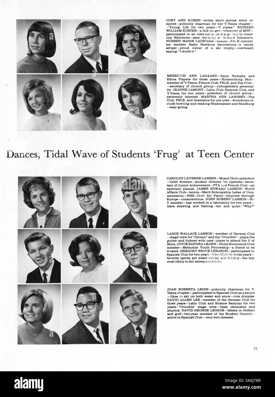 The 1965 Whigrean yearbook from Edina-Morningside High documents the year's student activities ...