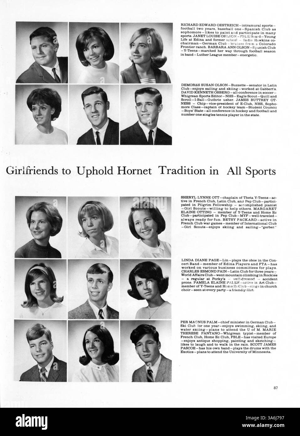 The 1965 Whigrean yearbook documents student accomplishments, school ...