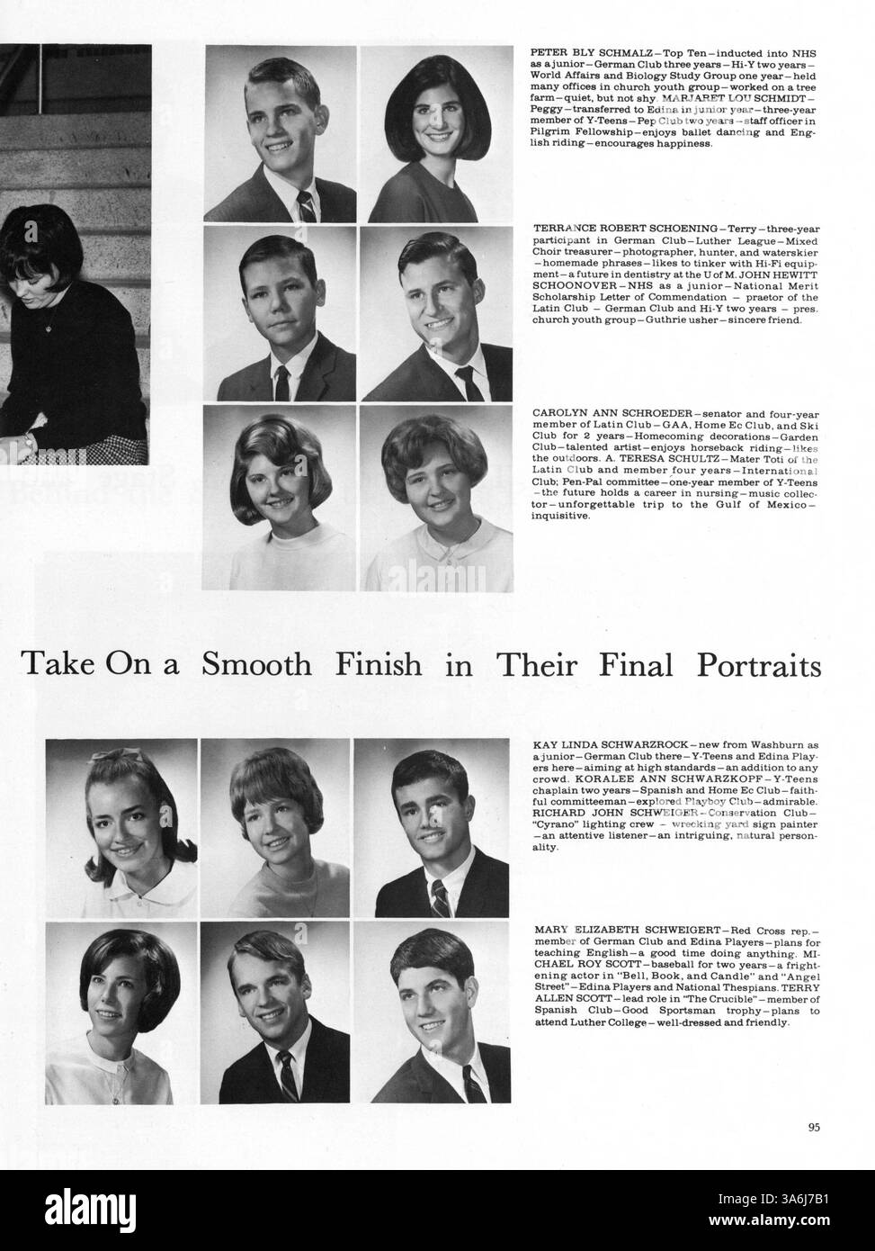 This 1965 edition of the Whigrean yearbook highlights the diverse activities at Edina ...