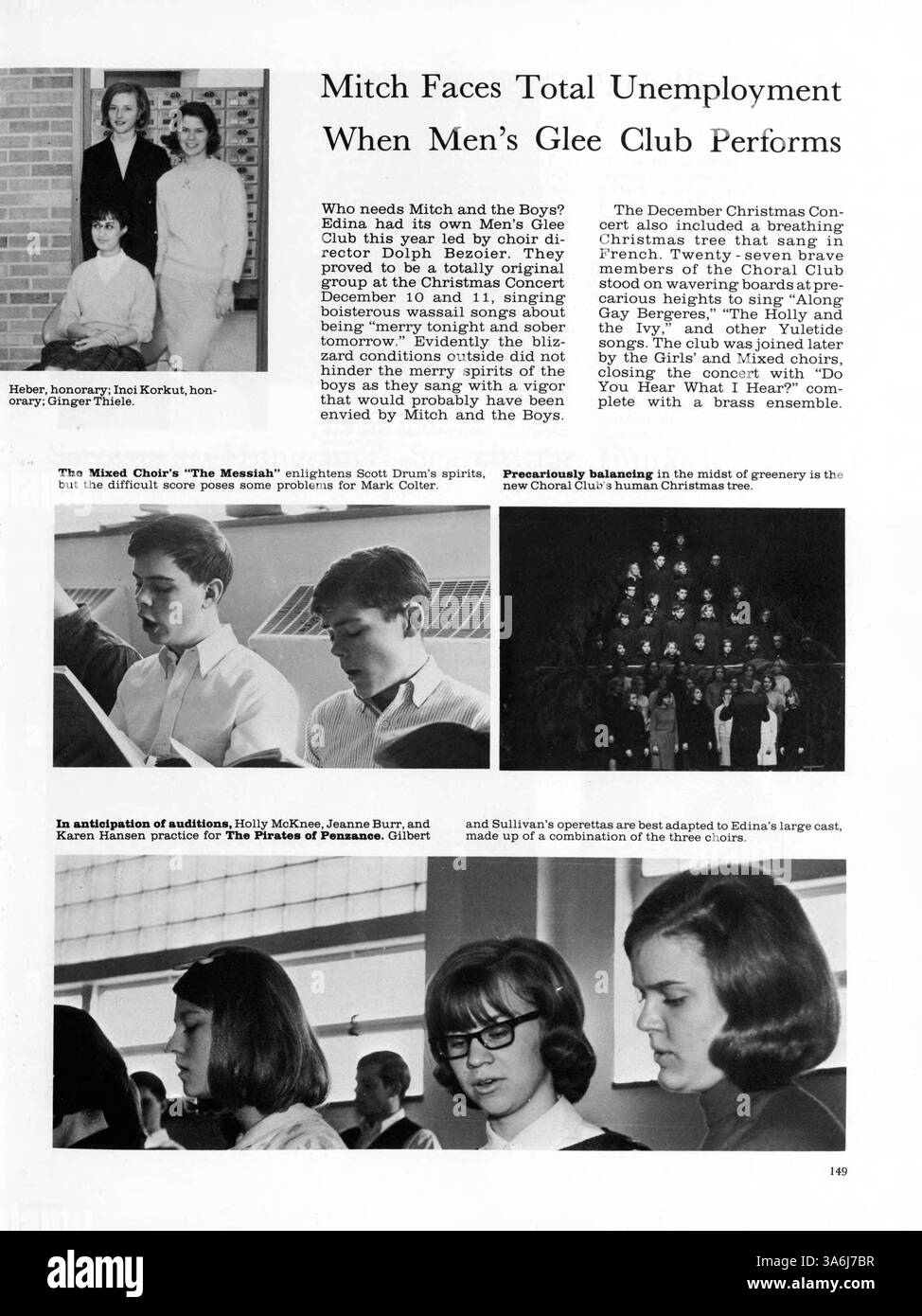 The 1965 Edina-Morningside High School 'Whigrean' yearbook records student and faculty ...