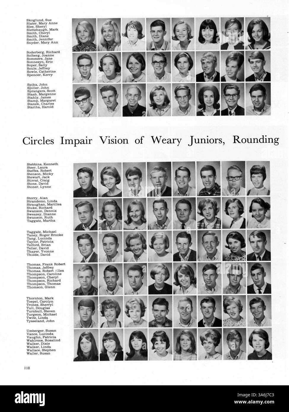 Documenting the key events of the 1964 1965 school year Cut Out Stock Images & Pictures - Alamy