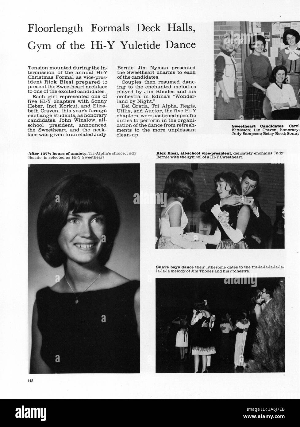 The 'Whigrean' yearbook of 1965 from Edina-Morningside High School offers a glimpse into student ...