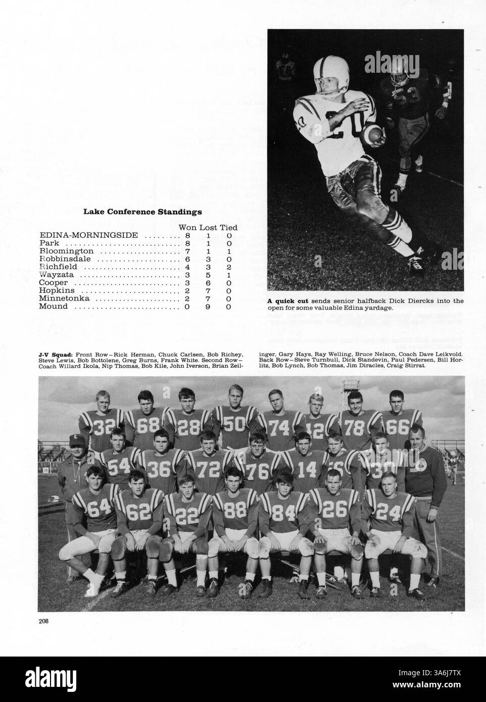 Yearbook from edina morningside high school 1965 chronicles student achievements hi-res stock ...