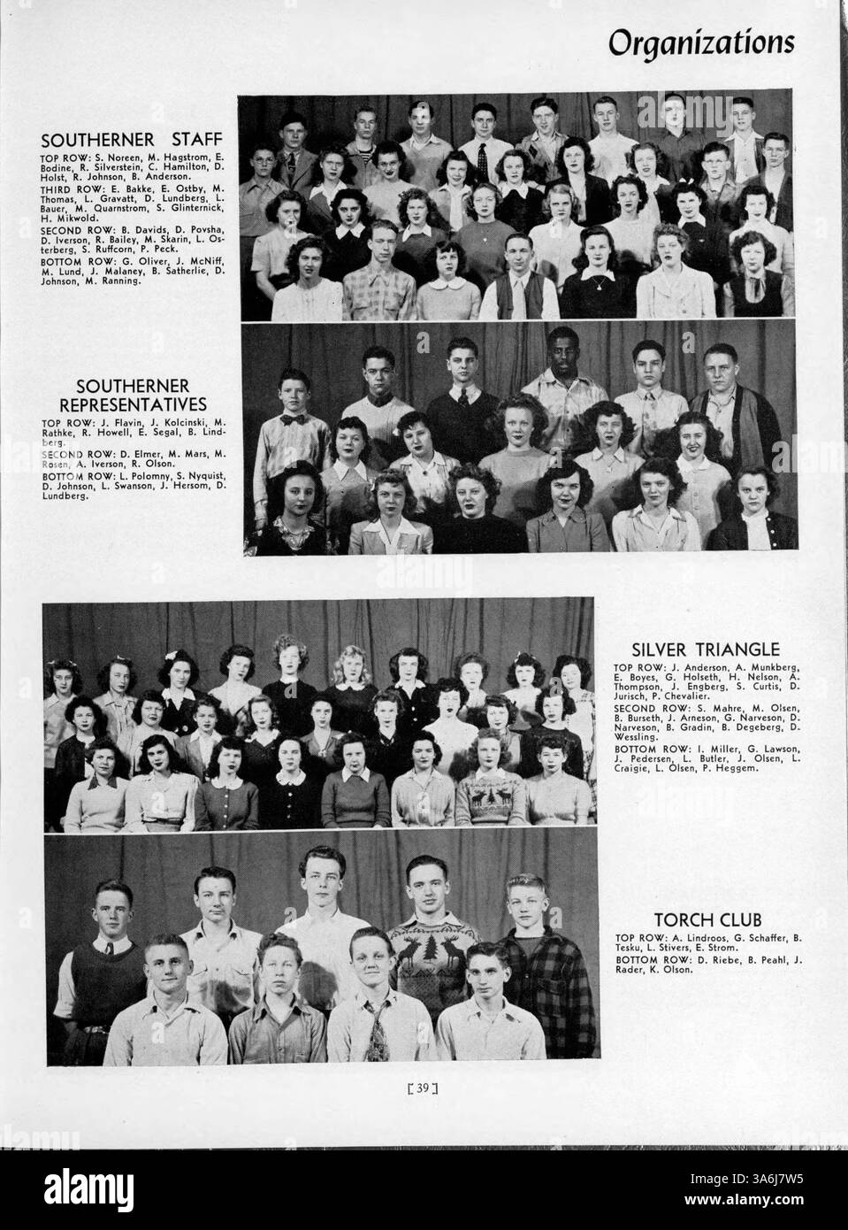 The 1944 South High Yearbook, 'Tiger,' highlights student involvement ...