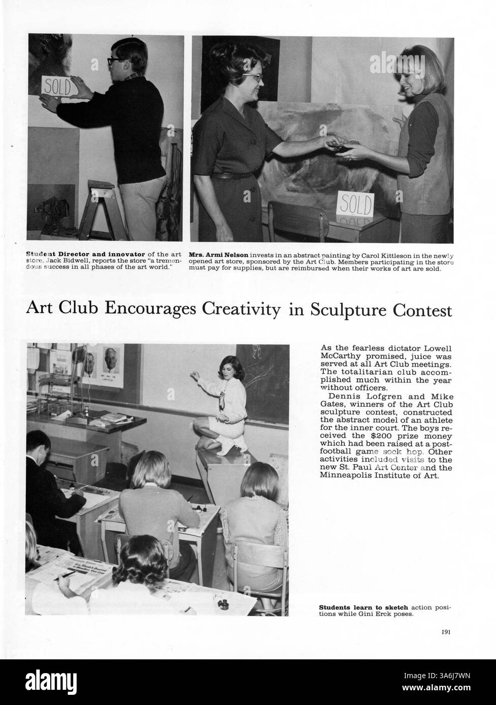 The 1965 'Whigrean' yearbook from Edina-Morningside High School captures highlights from the ...