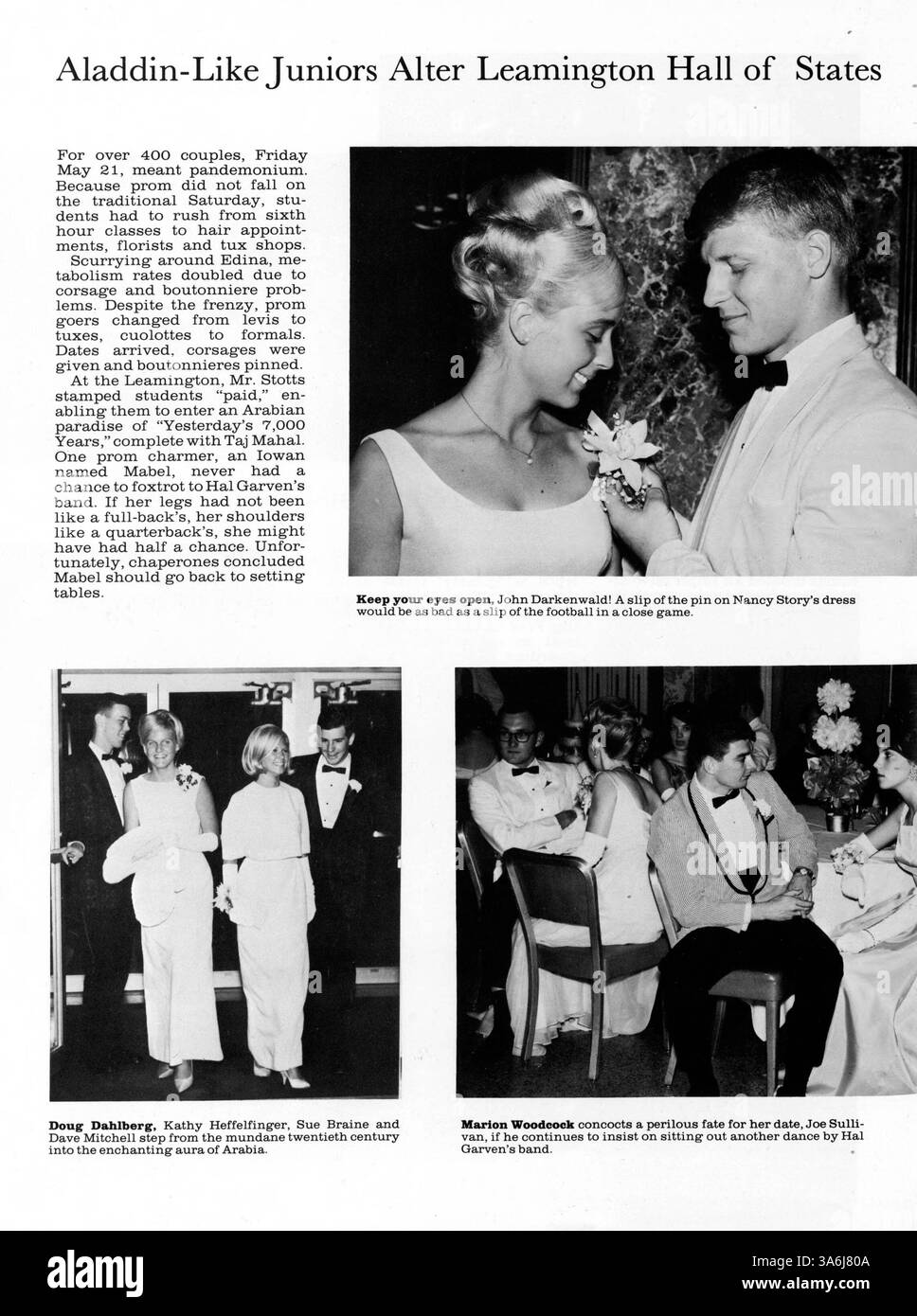 The 'Whigrean' yearbook from Edina-Morningside High School in 1965 documents key moments ...