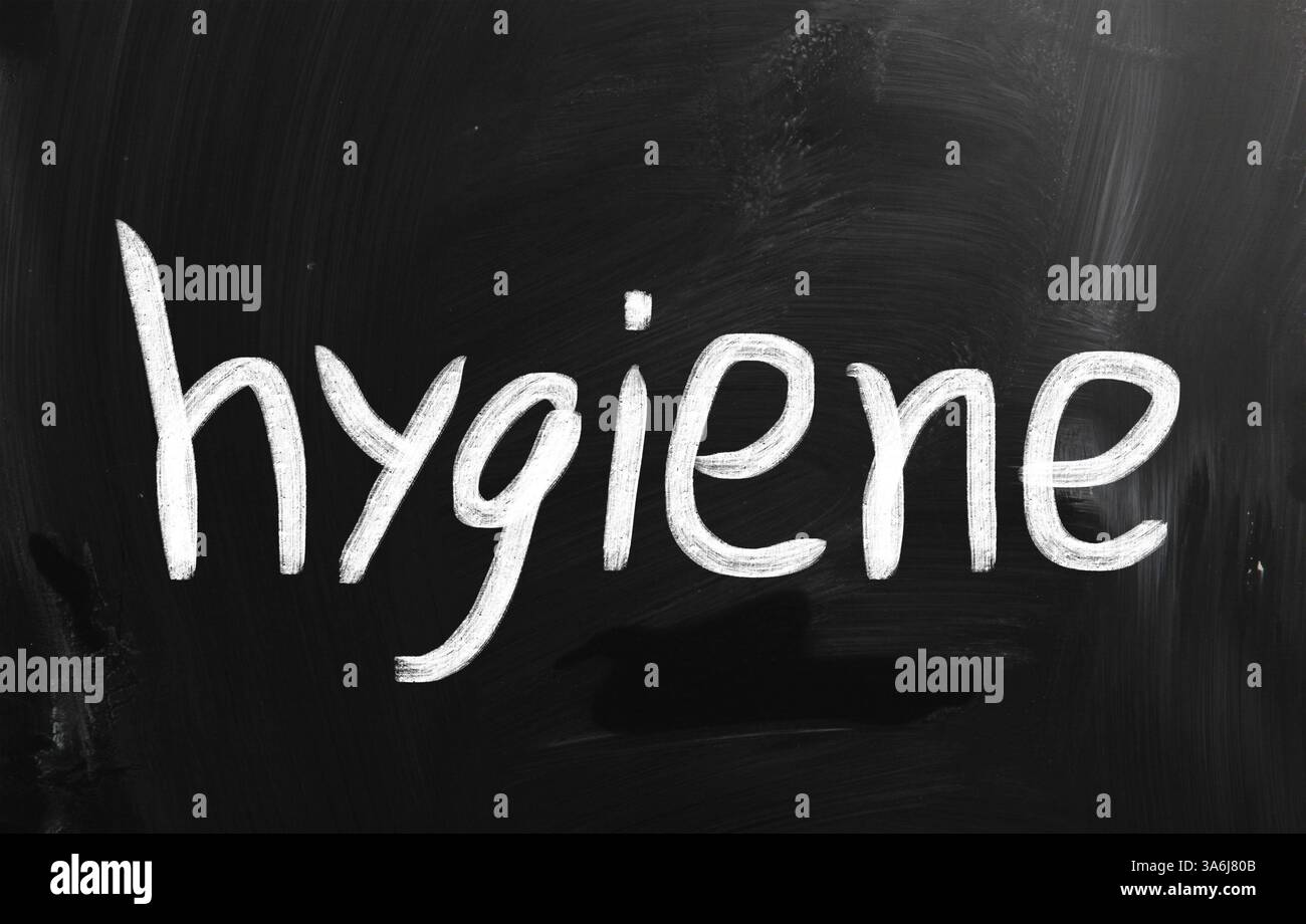 Health concept handwritten with chalk on a blackboard Stock Photo - Alamy