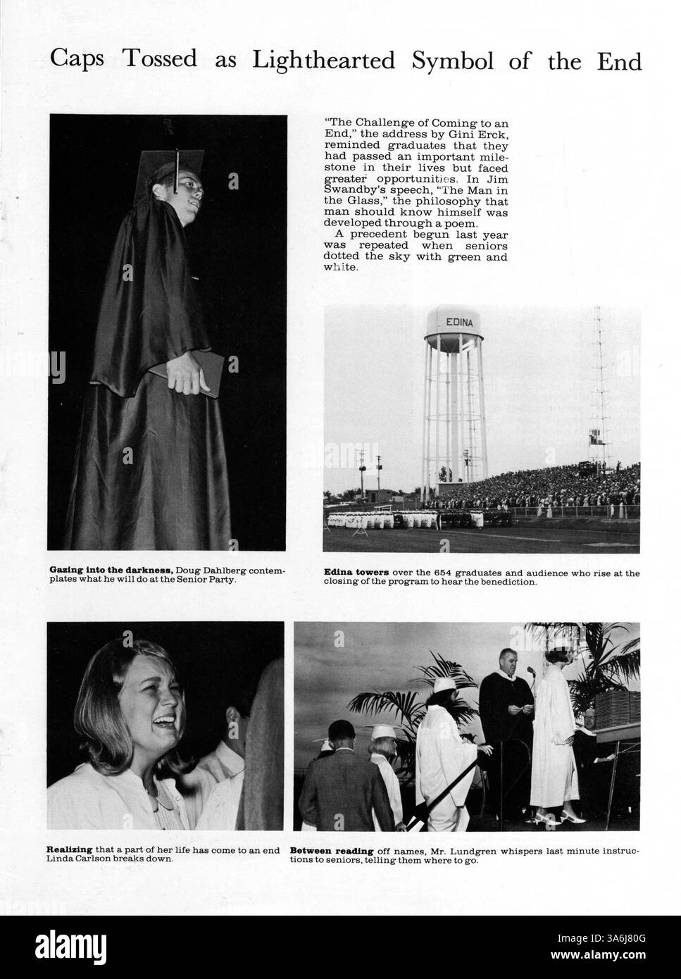 The 'Whigrean' yearbook of 1965 from Edina-Morningside High School includes features on students ...