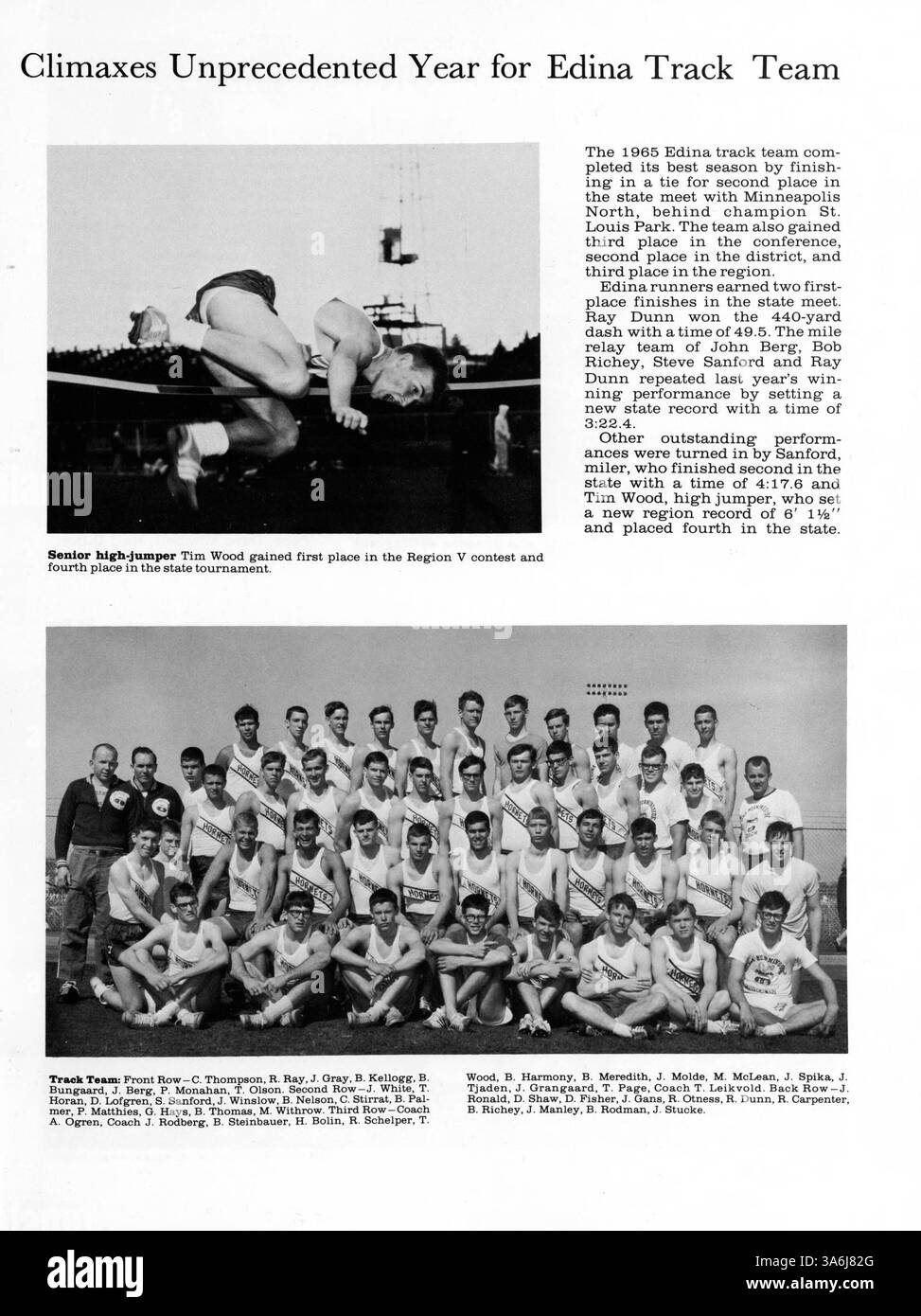 The 'Whigrean' yearbook from Edina-Morningside High School in 1965 features key moments from the ...