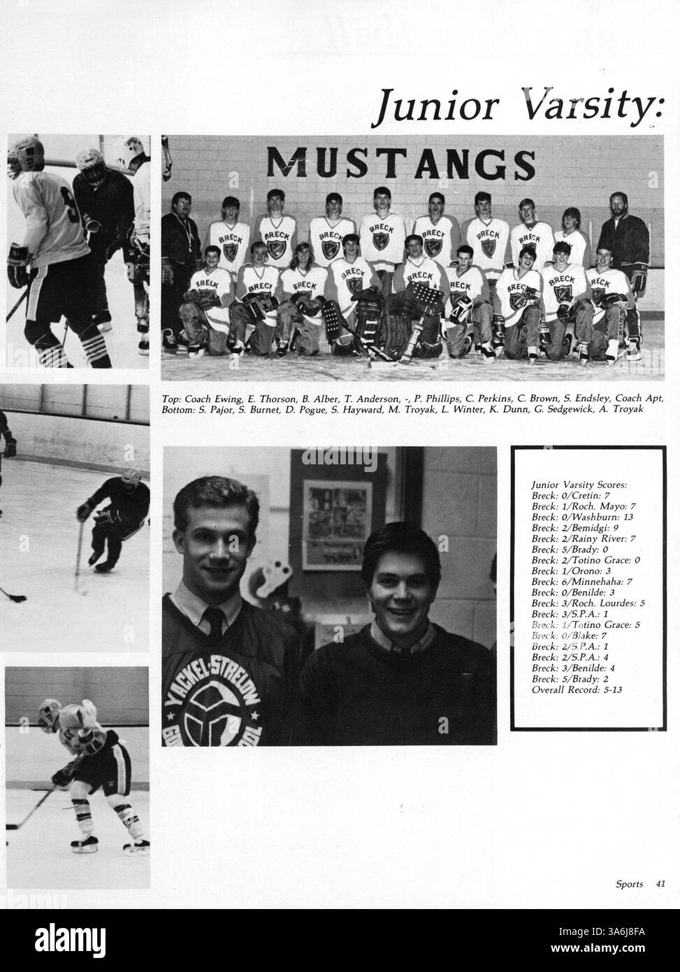 This 1987 Breck 'Mustang' yearbook showcases the 1986-1987 school year ...