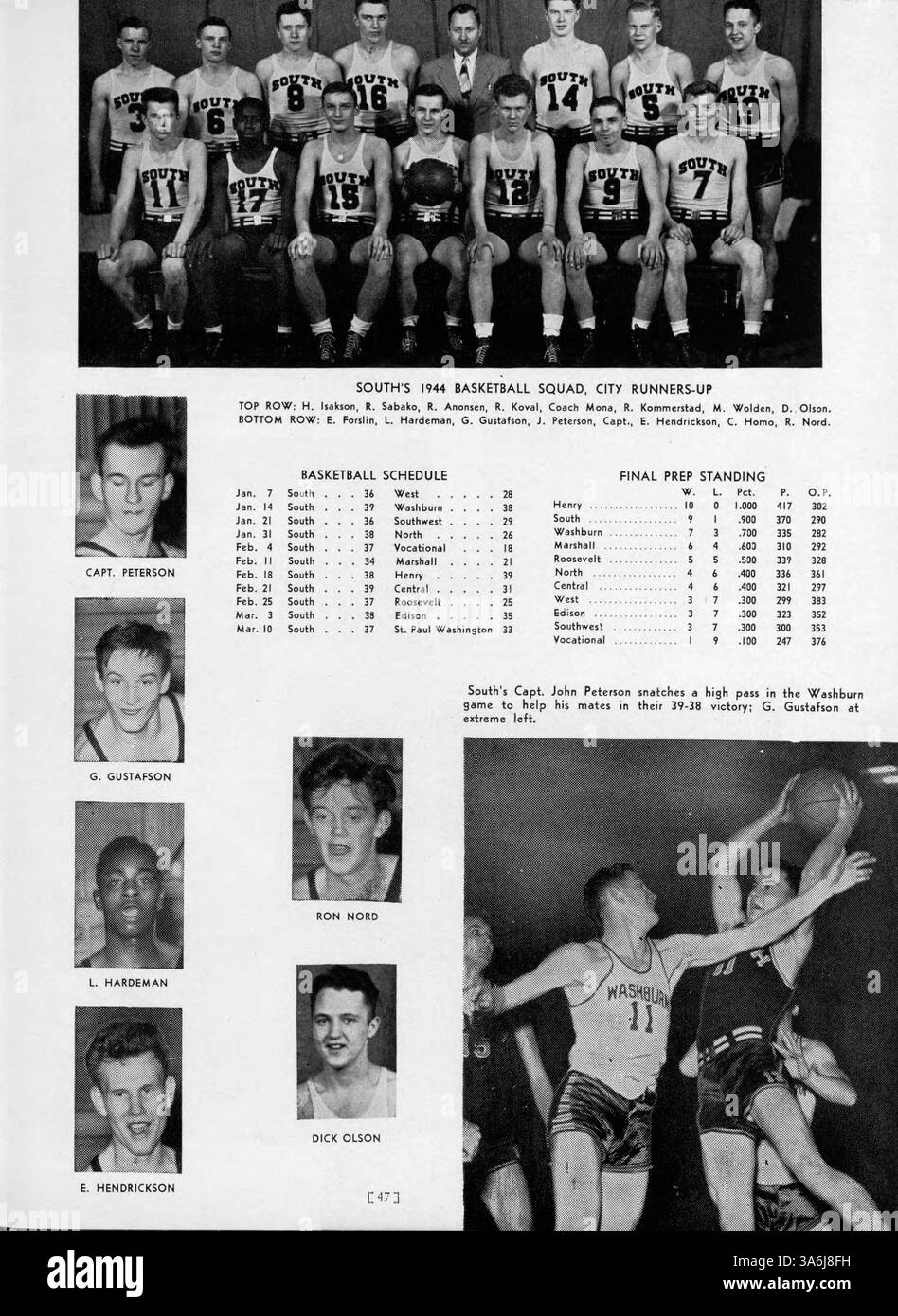 Yearbook of 1944 from south high documents student activities hi-res ...