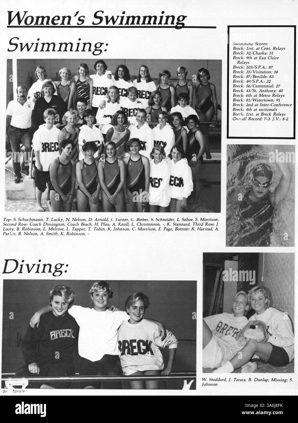 The Breck 'Mustang' yearbook for 1987 highlights the academic year 1986 ...