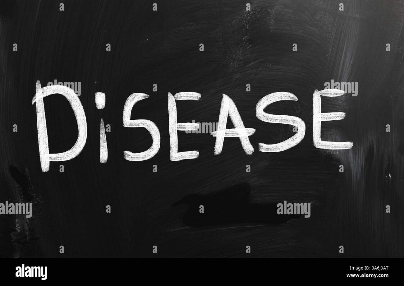 Health concept handwritten with chalk on a blackboard Stock Photo - Alamy