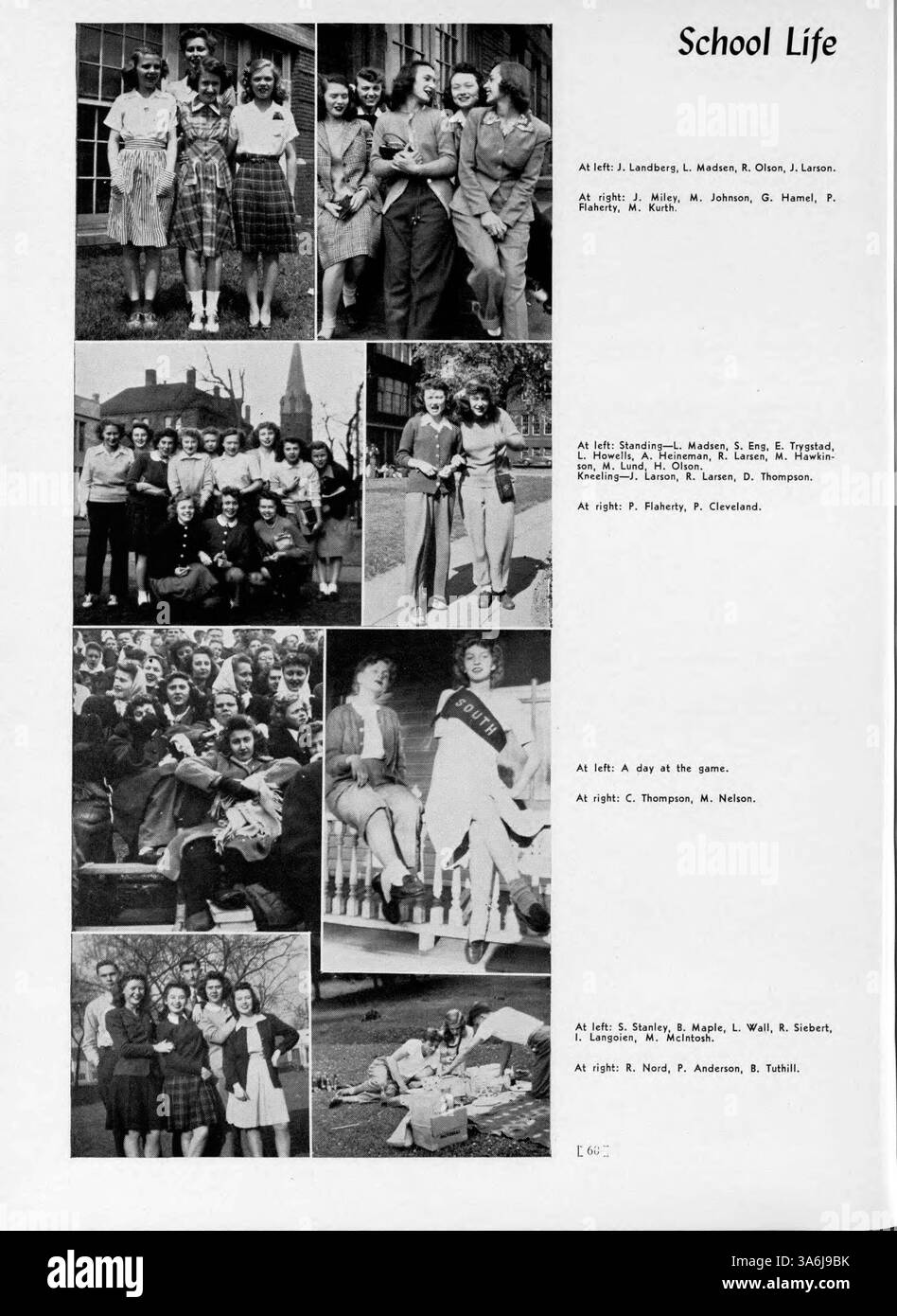 The 'Tiger' Yearbook of 1944 documents South High School's students ...