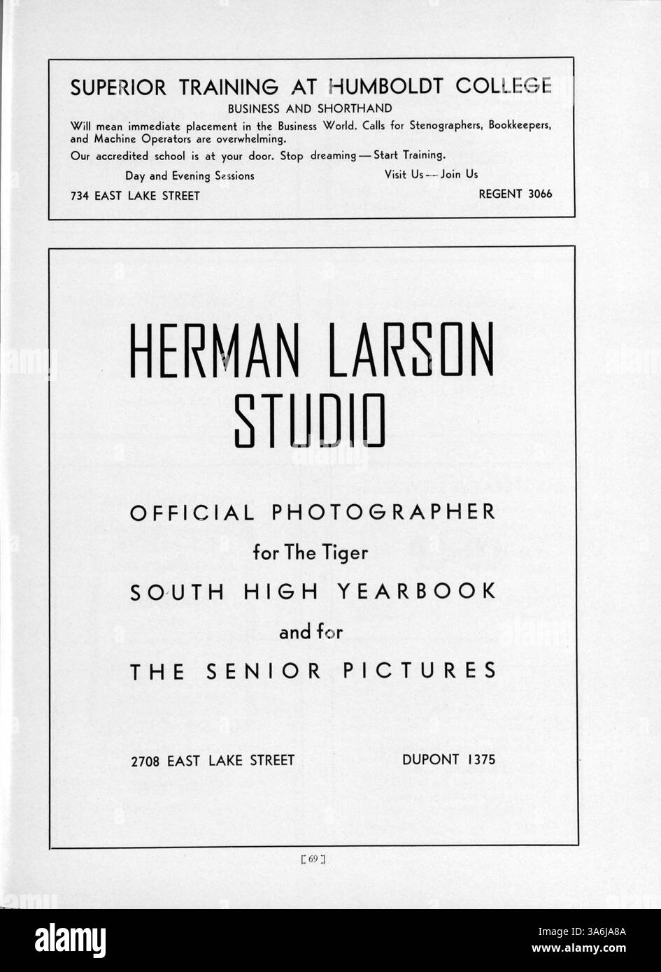 The 1944 South High Yearbook, 'Tiger,' captures key moments from the ...