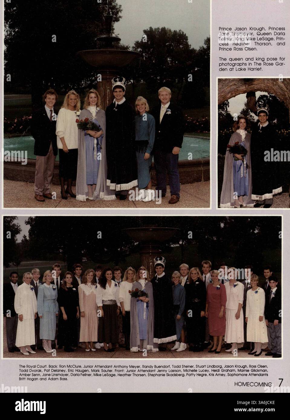 The 1988 regalia yearbook captures the highlights of student life hi-res stock photography and ...