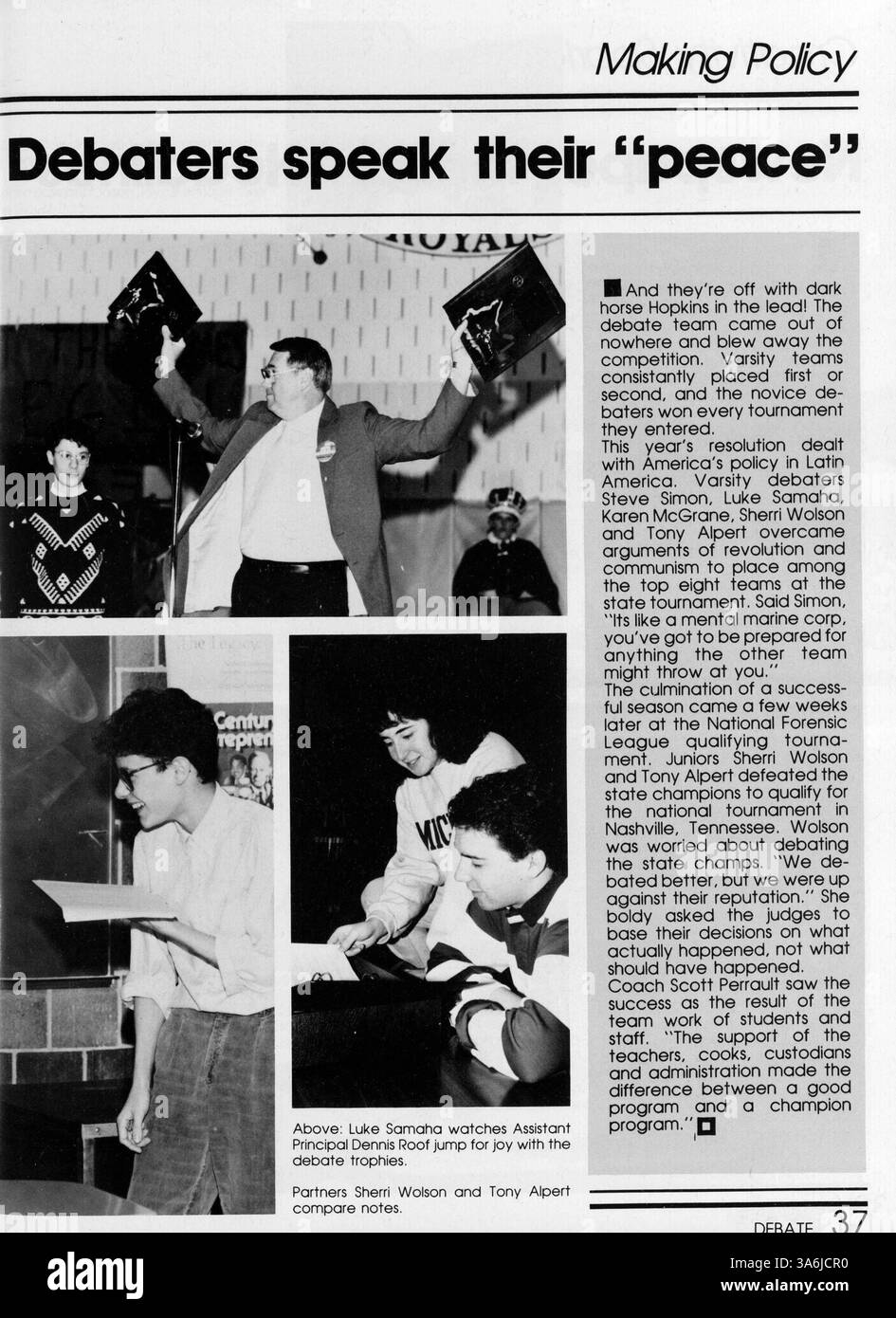 The 1988 Regalia Yearbook from Hopkins High School provides a snapshot of student life, academic ...