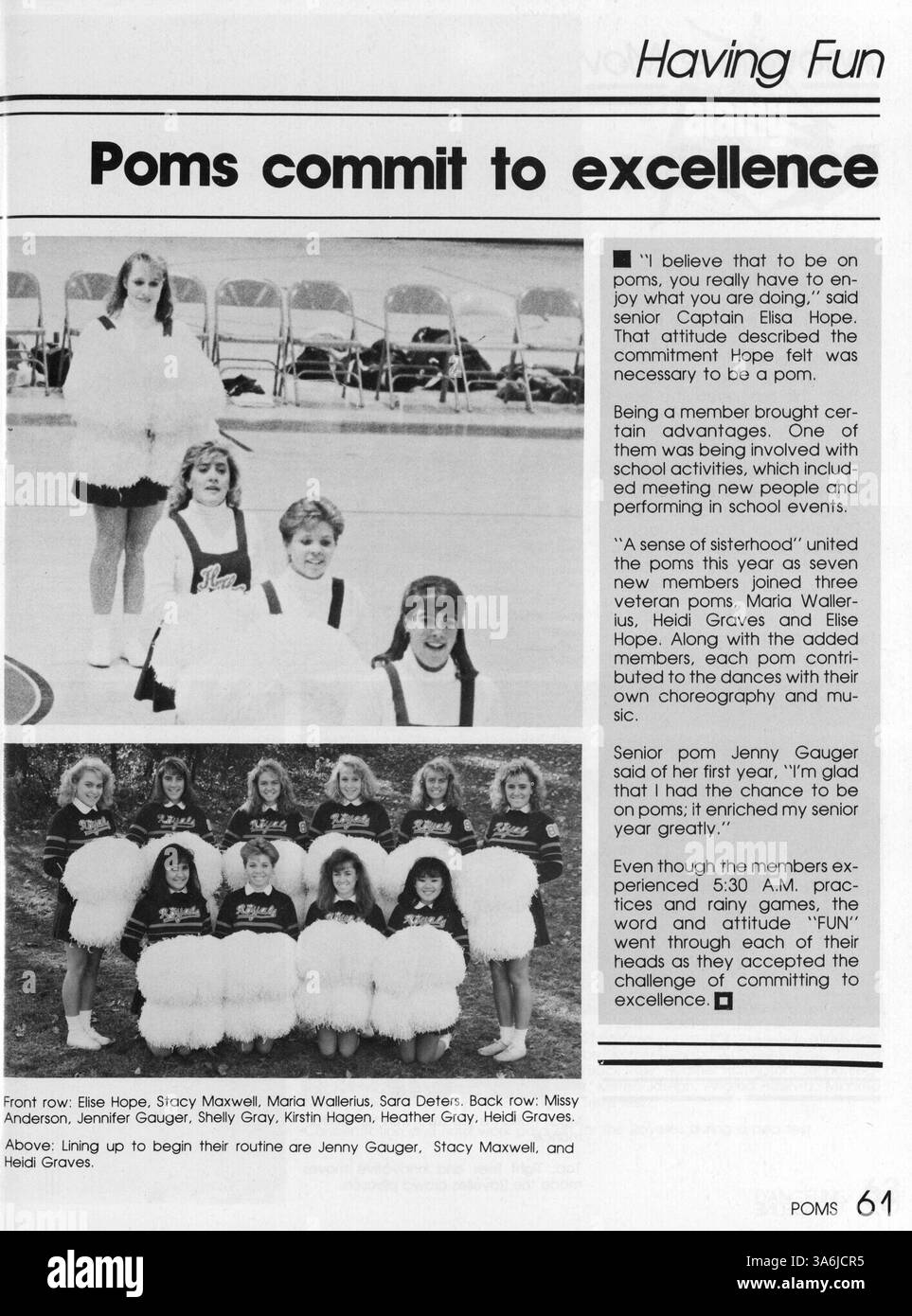 The 1988 Regalia Yearbook from Hopkins High School highlights students ...