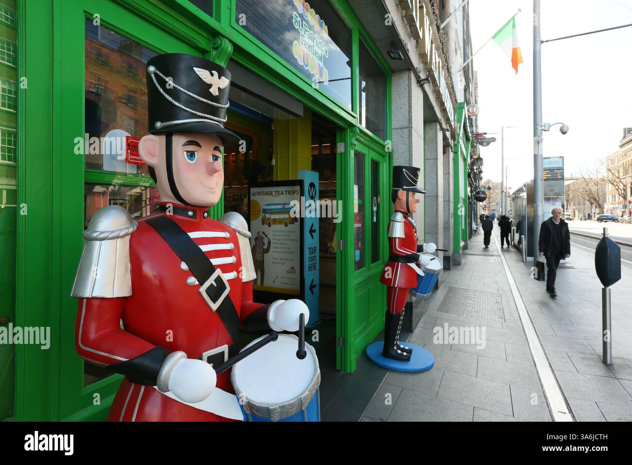 Dublin, Ireland - 12th March 2025 - Large nutcracker style drummer ...