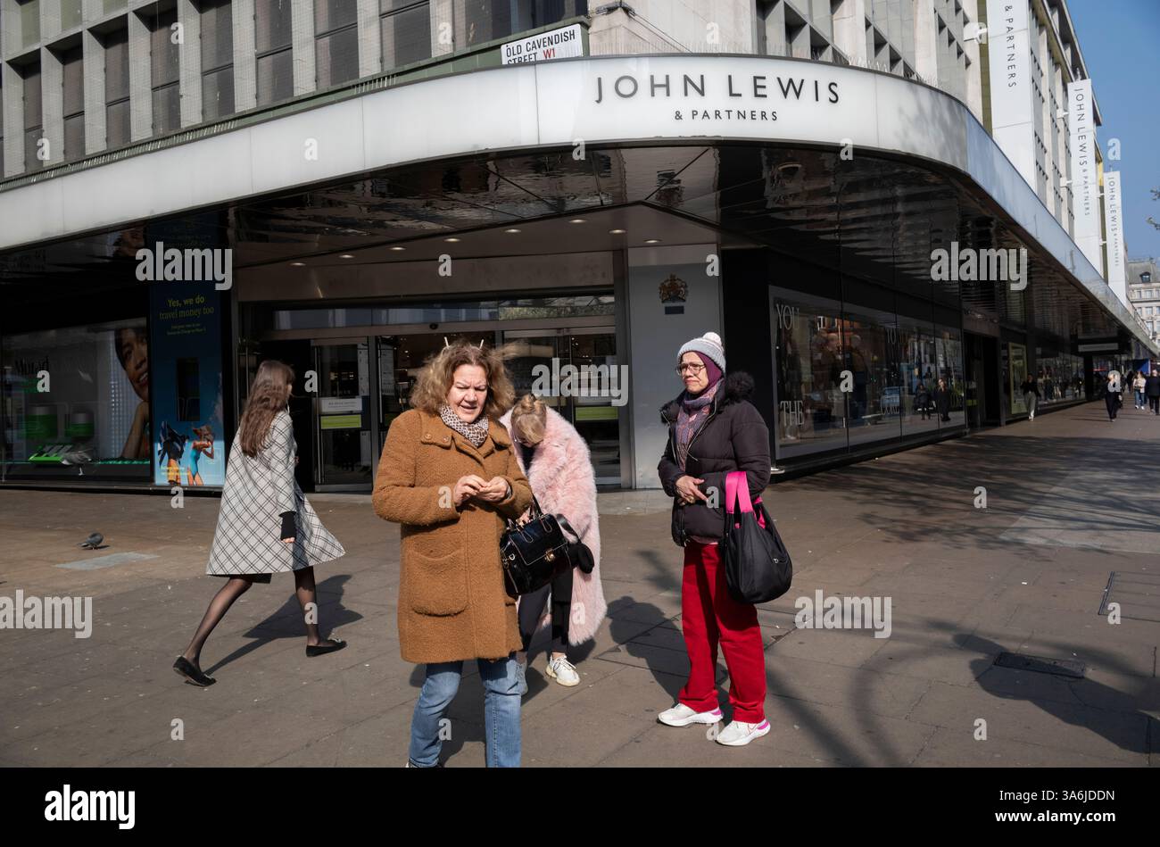 John Lewis flagship department store, situated on Oxford Street, in the ...