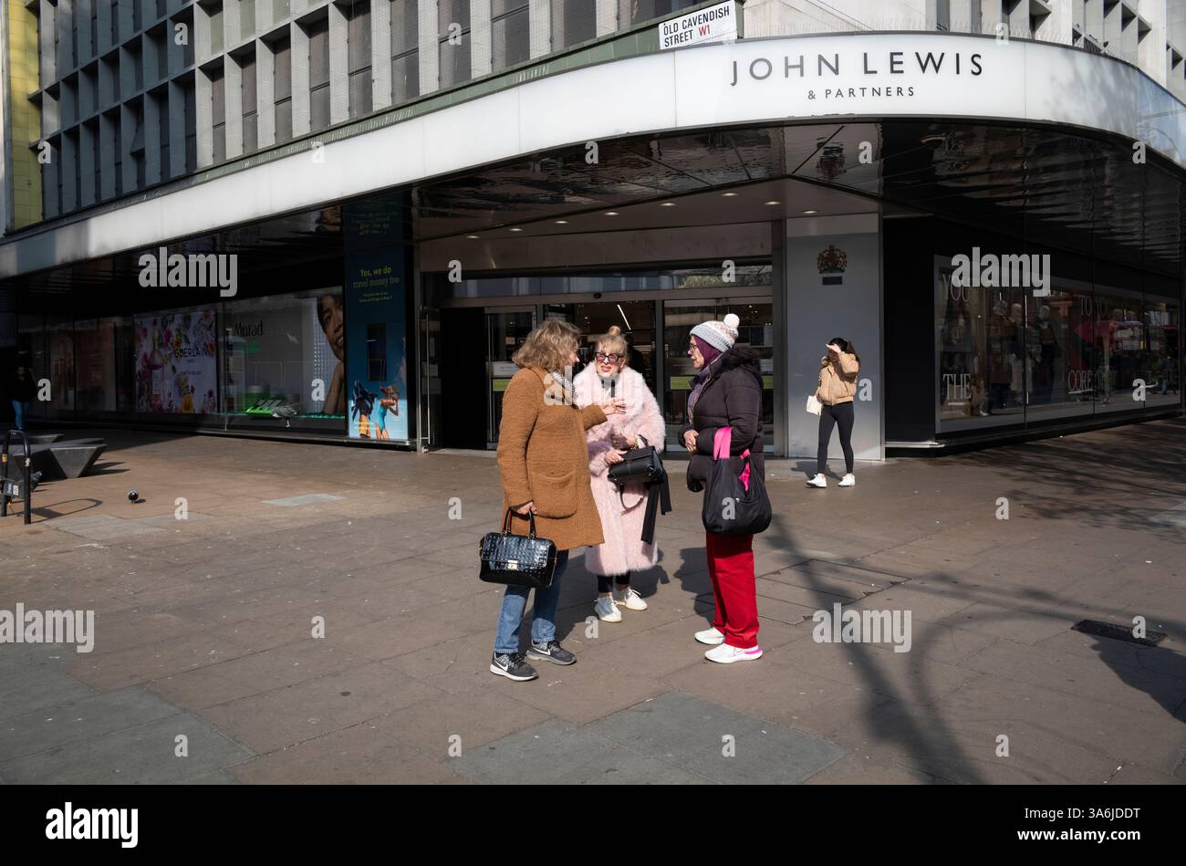John Lewis flagship department store, situated on Oxford Street, in the ...