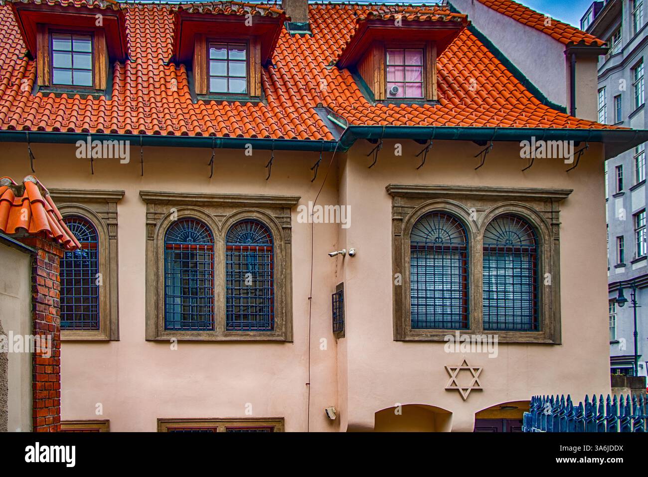 Pinkas synagogue (Pinkasova synagoga) in Jewish town, Prague, Czech ...