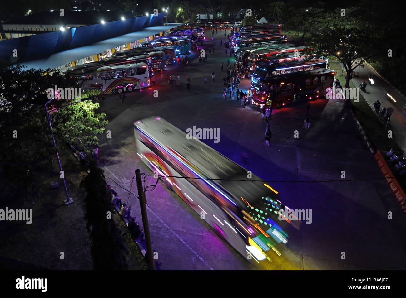 March 25, 2025, Banda Aceh, Aceh, Indonesia: Passenger public buses ...