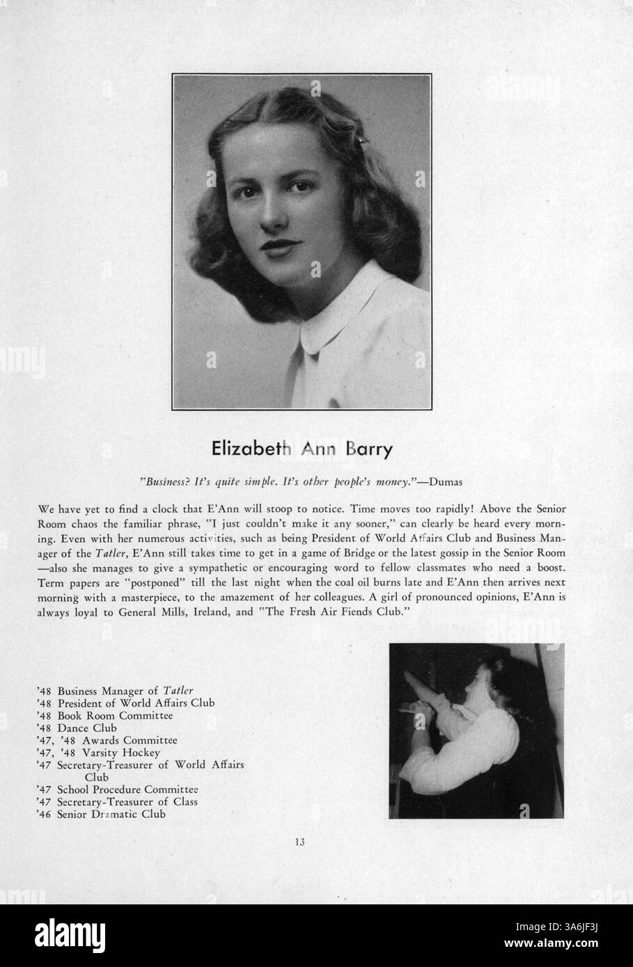 The 1948 'Tatler' Northrop Collegiate Yearbook features key highlights from the 1947-1948 ...