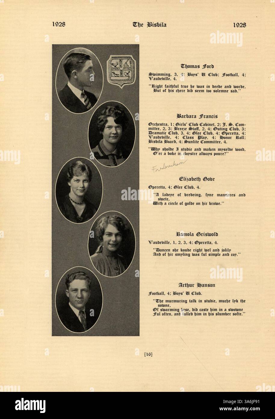 Captures key moments of the 1927 1928 academic year hi-res stock photography and images - Alamy