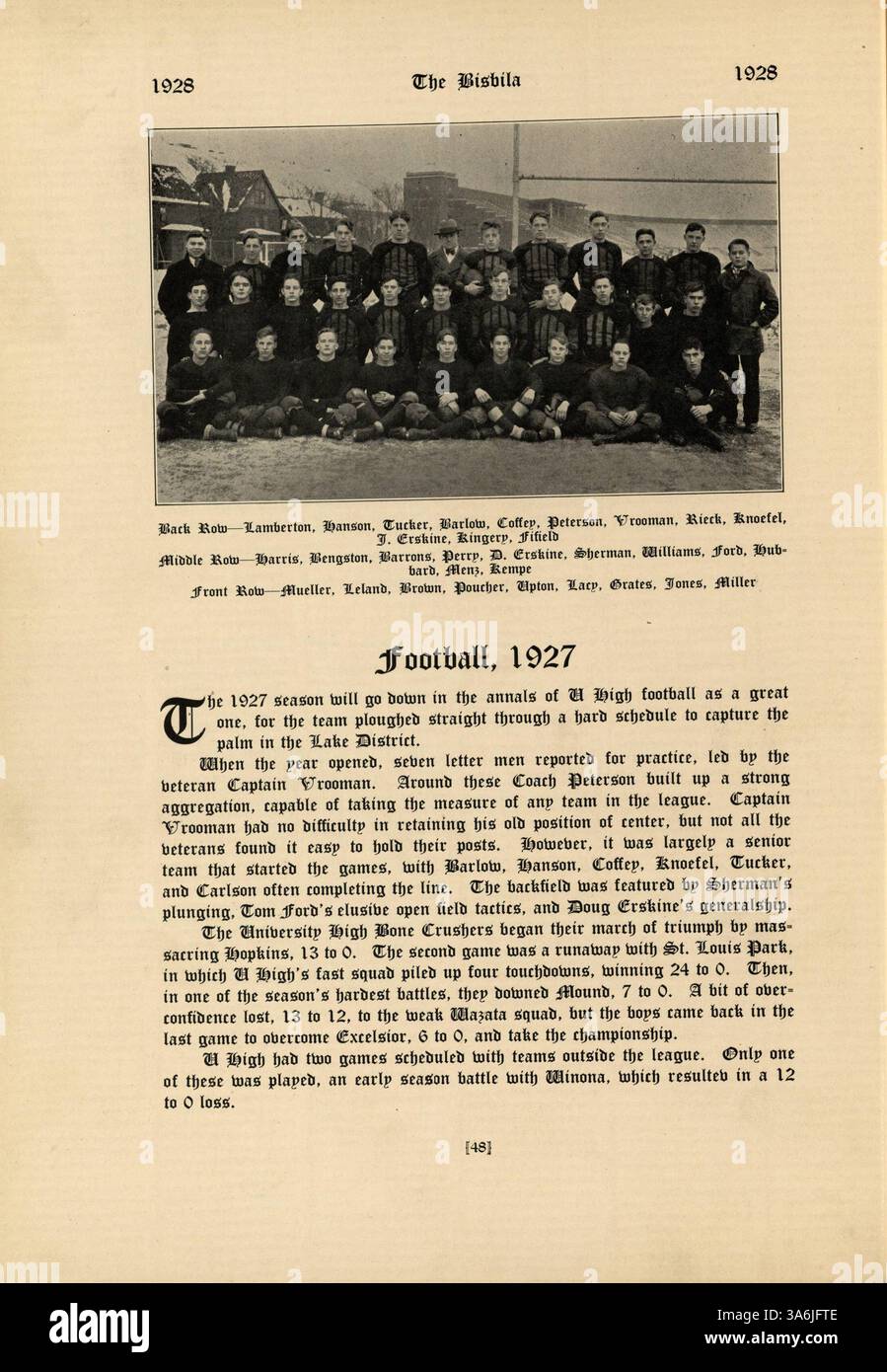 The 1928 University High Yearbook, Bisbila, showcases the students ...