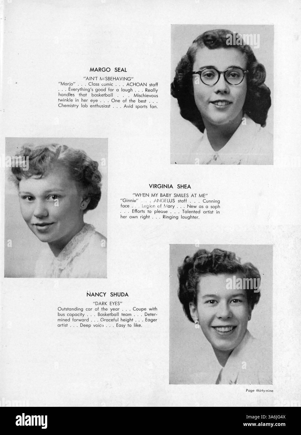 This 1951 Angelus yearbook from the Academy of Holy Angels captures ...