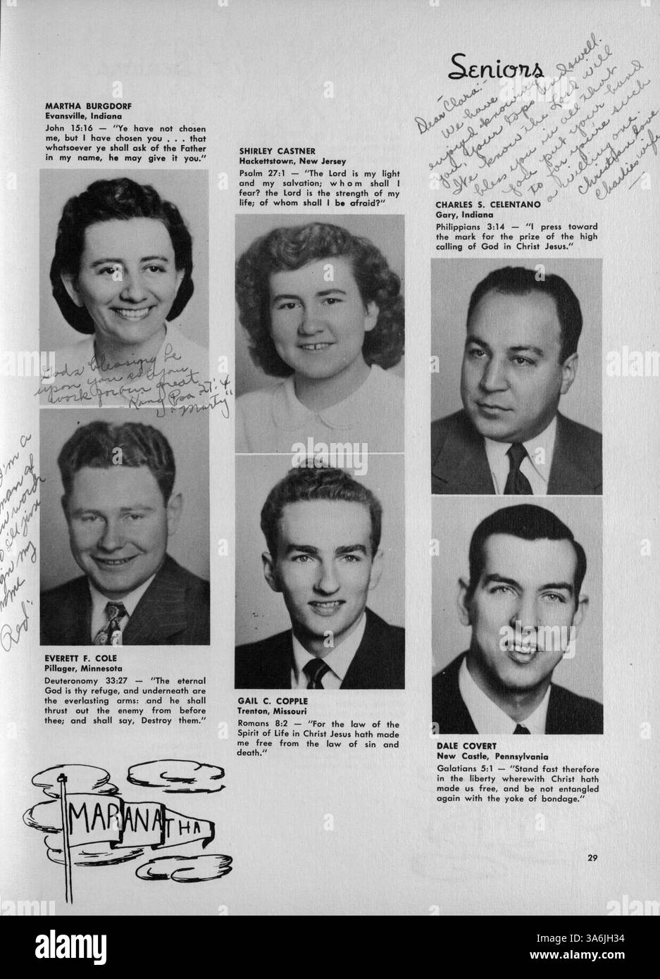 The 1950 yearbook from North Central Bible Institute captures key ...