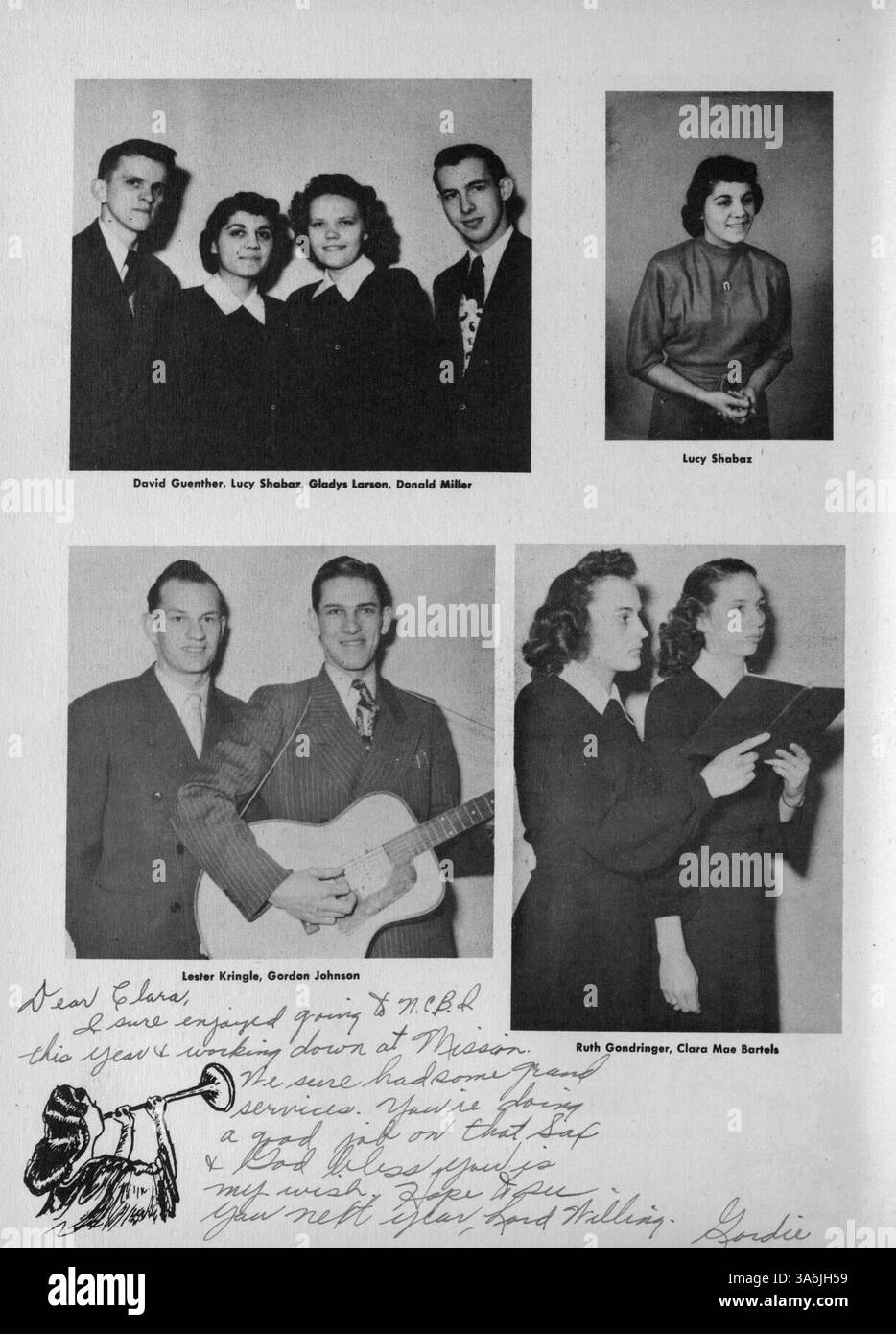The 1950 yearbook from North Central Bible Institute documents the ...