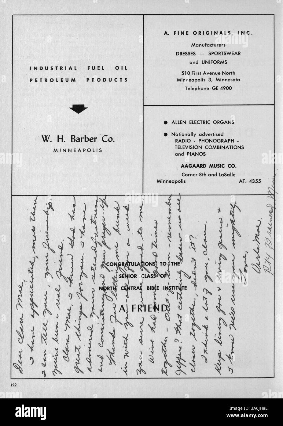 The 1950 yearbook from North Central Bible Institute highlights the ...