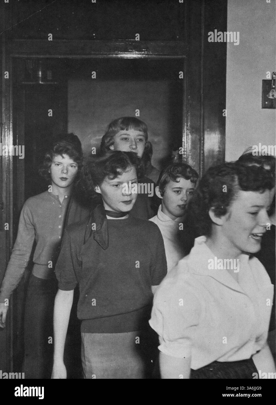 Documents significant events of the 1956 1957 school year hi-res stock ...
