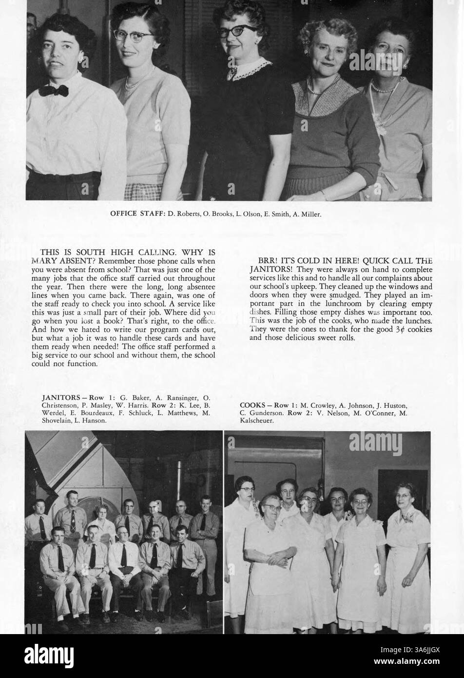 The 1957 yearbook of south high hi-res stock photography and images - Alamy