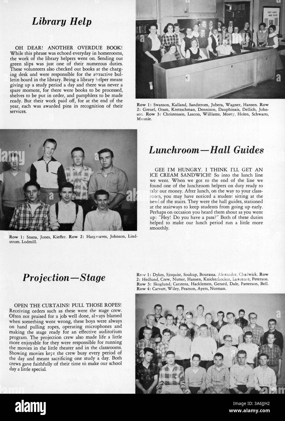 The 'Tiger 57' yearbook from South High documents the major events ...