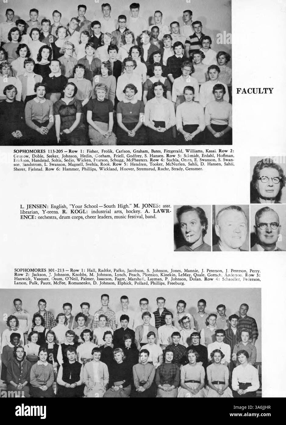The 1957 South High Yearbook, 'Tiger 57', provides a detailed ...