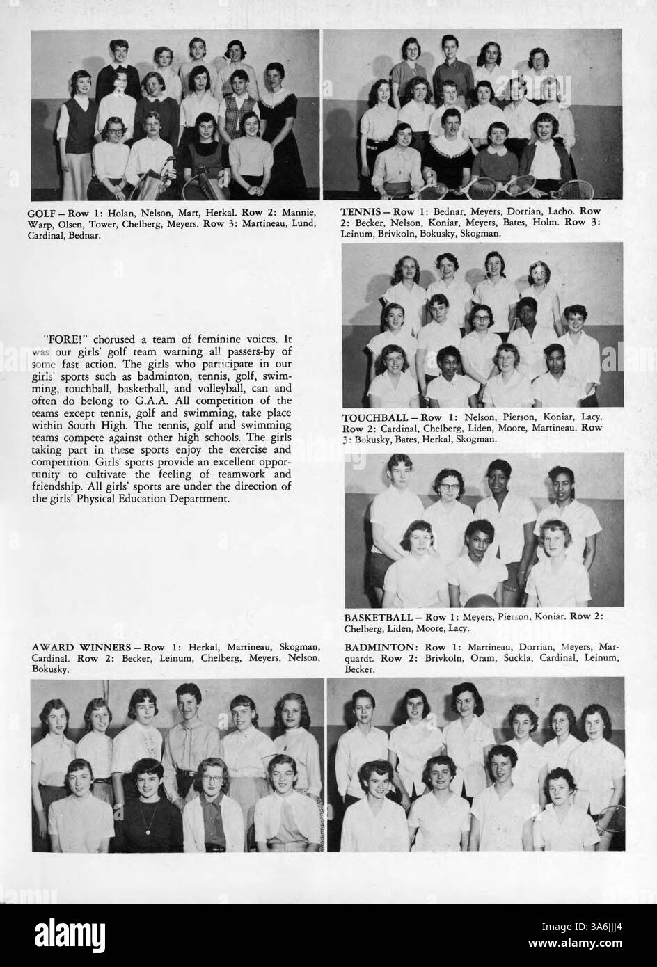 The 'Tiger 57' yearbook from South High School showcases the 1956-1957 ...