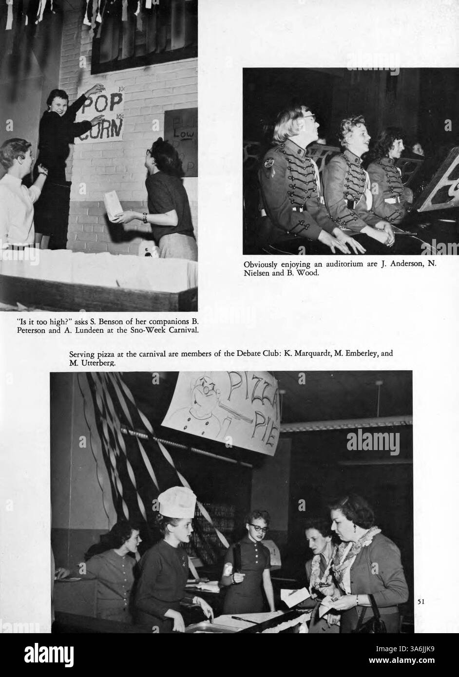 Notable activities during the 1956 1957 school year hi-res stock ...