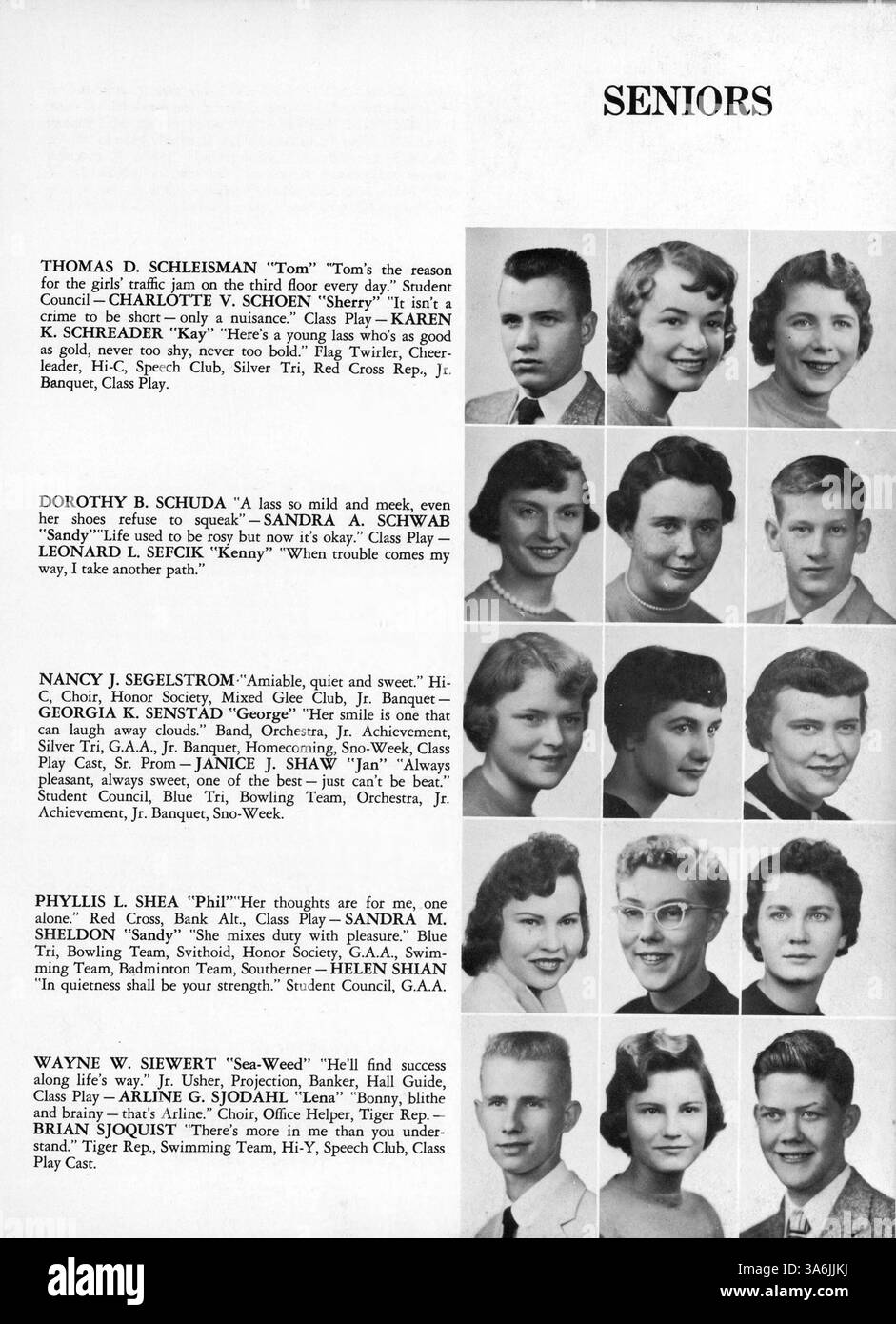 The 'Tiger 57' yearbook from South High School highlights student life ...